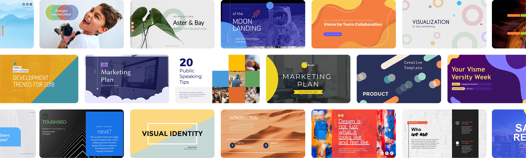 最佳免费在线演示软件| Visme