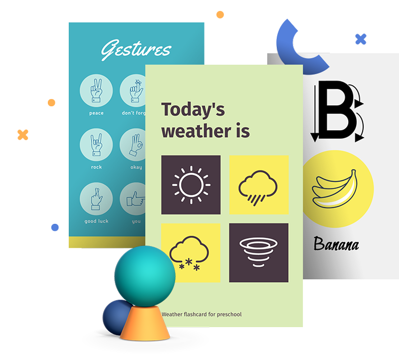 Modèles de fiches de révision verticales | Visme