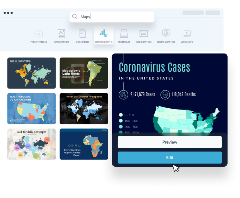 免费在线地图制作-创建交互式地图| Visme