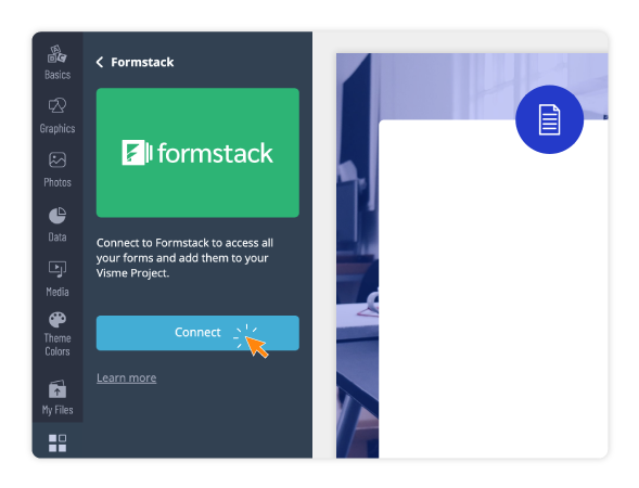 Visme + Formstack集成| Visme