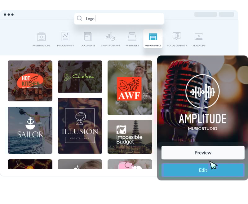Créateur de logo en ligne et gratuit | Créateur online Visme